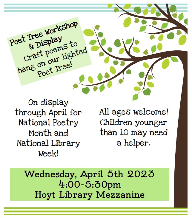 Poet Tree Display | Public Libraries of Saginaw